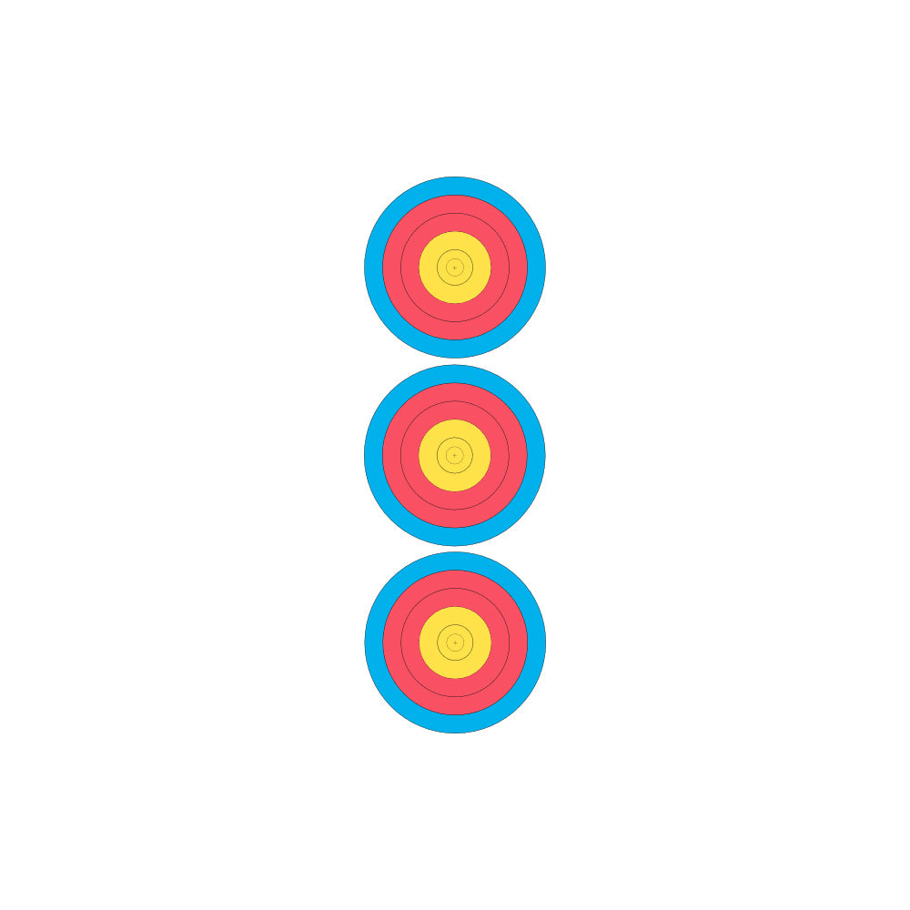 3 Spot 40cm Target Face – KG Archery Ltd.